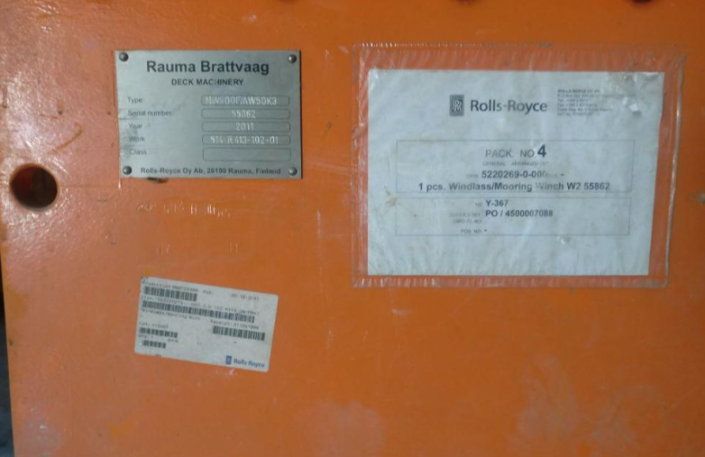 RAUMA BRATTVAAG WINCHES – Ship Spares india Abhi Marine